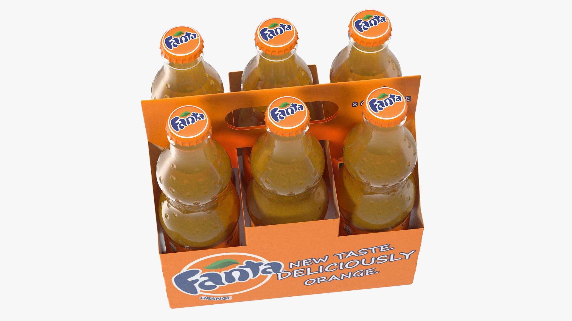 Fanta bottle package 3D model - TurboSquid 1451111