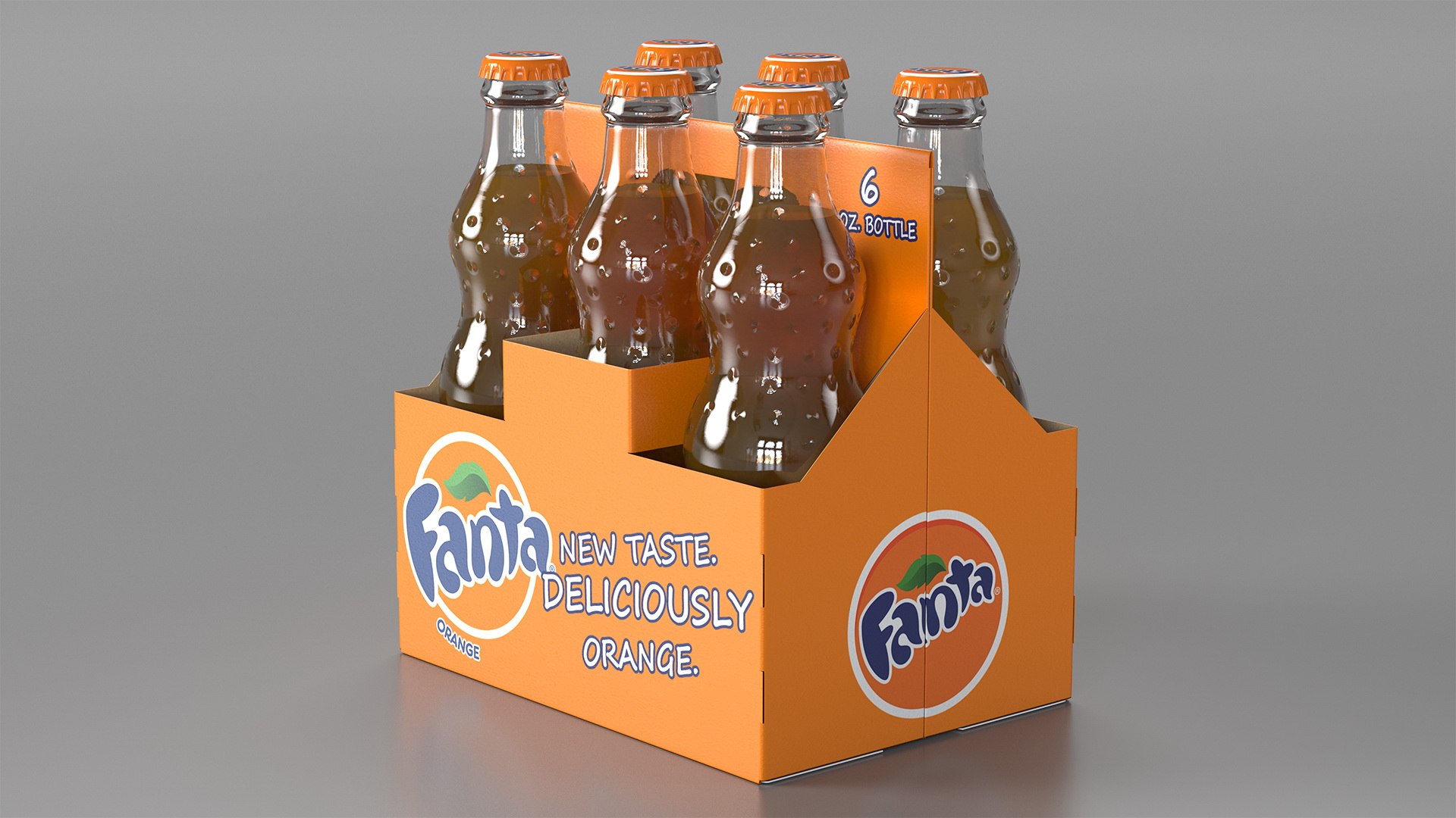 Fanta bottle package 3D model - TurboSquid 1451111
