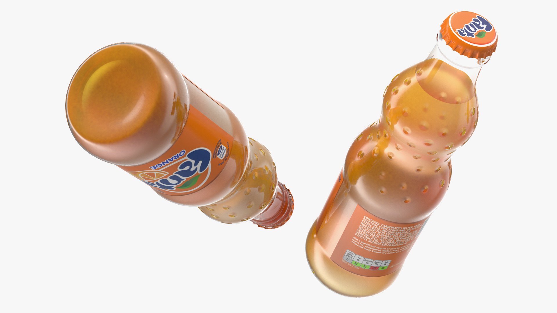 Fanta bottle package 3D model - TurboSquid 1451111