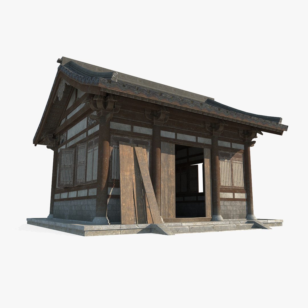3D Small Shop Of Ancient Asian Architecture - TurboSquid 2050842