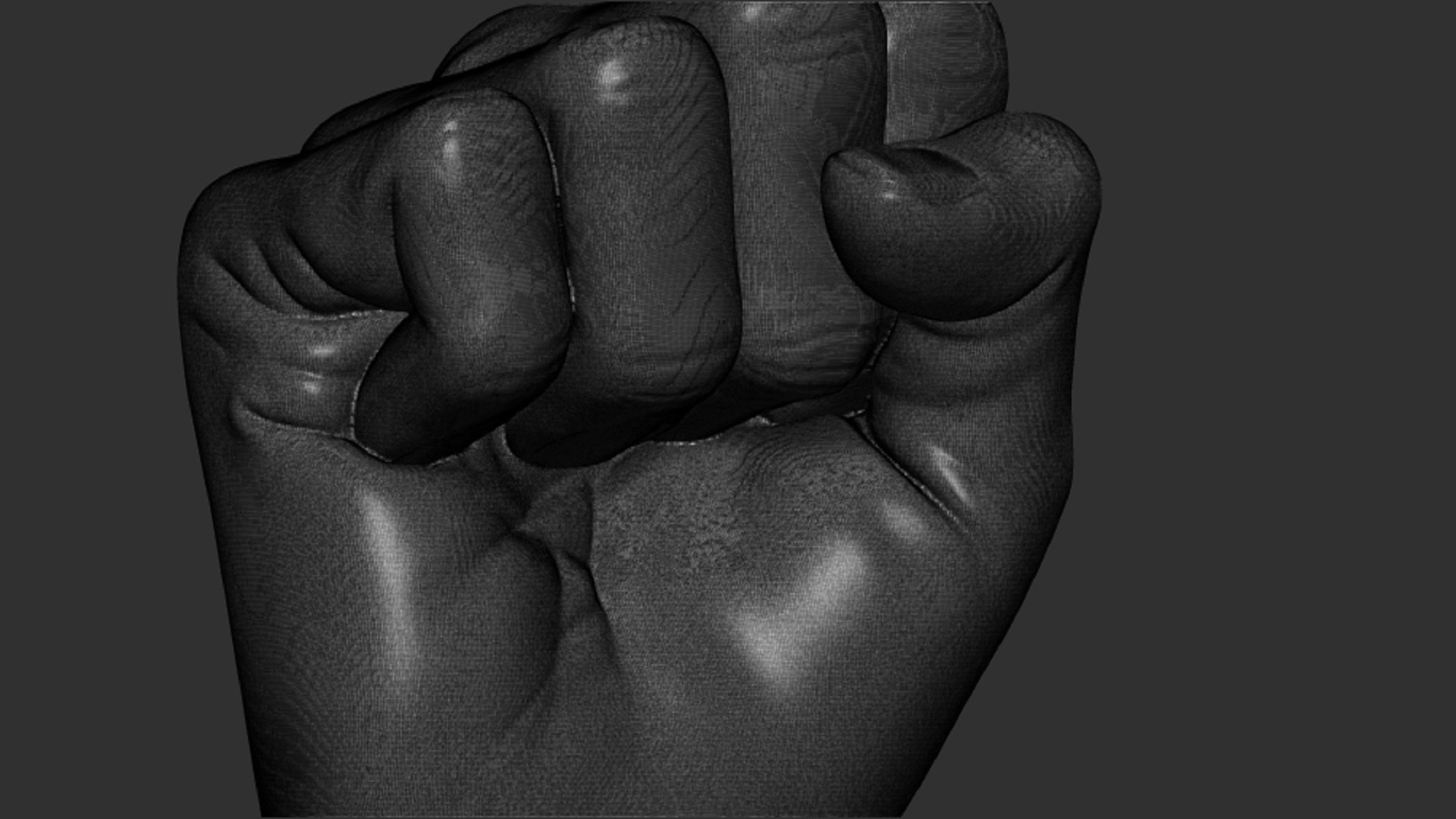 Hand Punch Posture Model - TurboSquid 1729135
