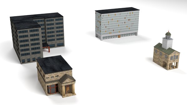Building Pack 1 3D model - TurboSquid 1798394