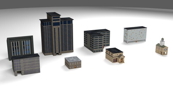 Building Pack 1 3D model - TurboSquid 1798394