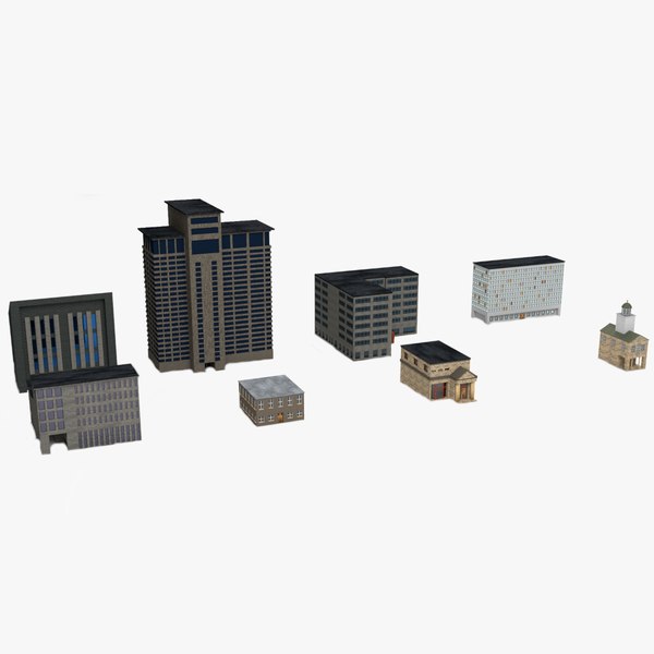 Building Pack 1 3D model - TurboSquid 1798394