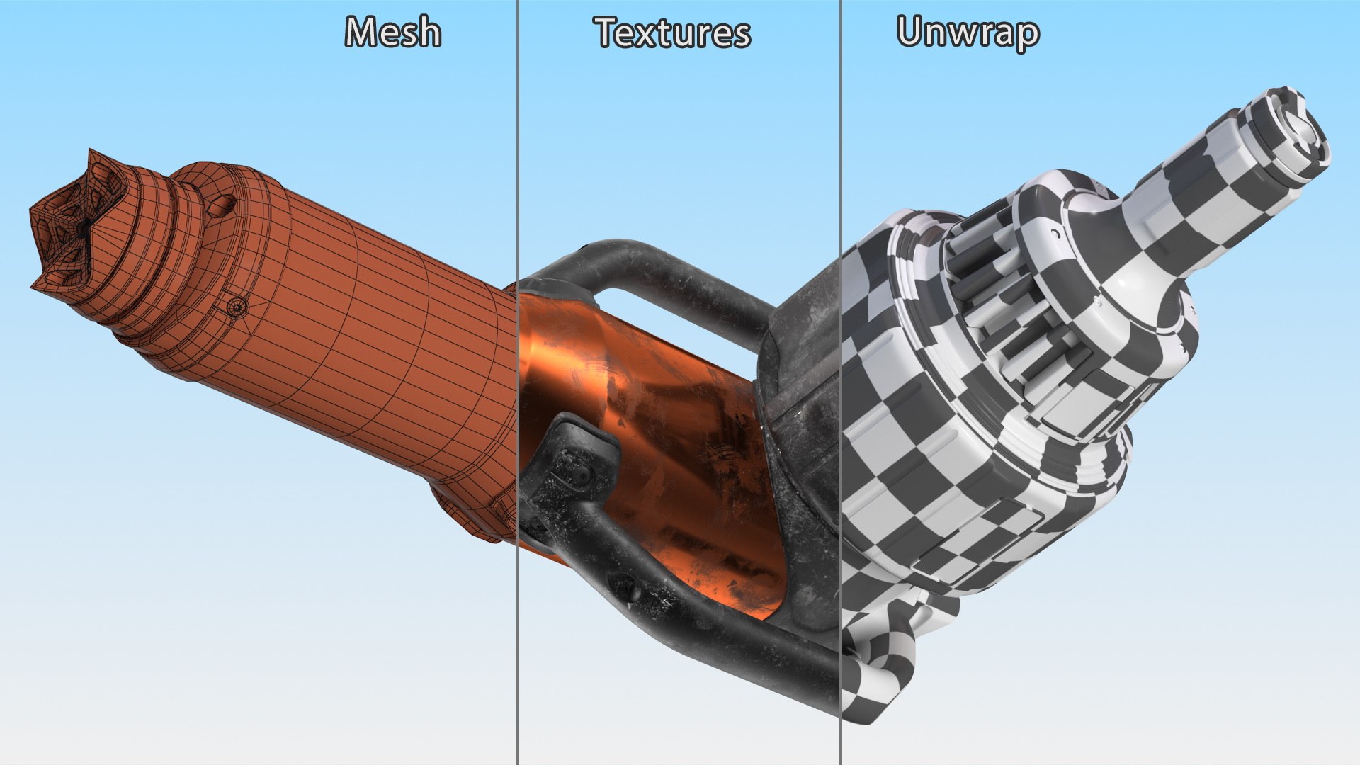 Cordless Extrication Ram Holmatro PRA50 Used 3D Model - TurboSquid 1980922