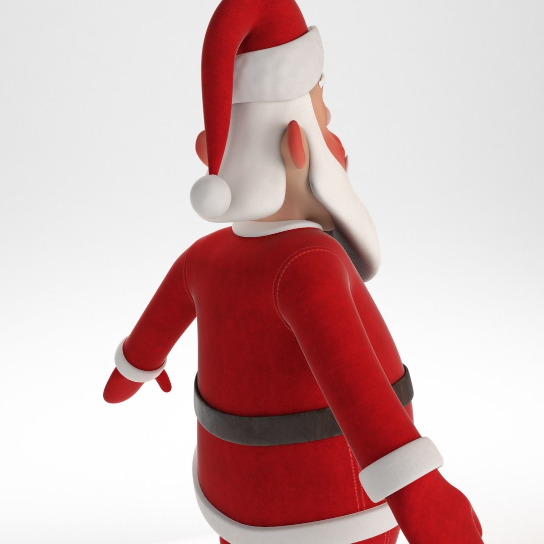 3d Model Santa Claus Cartoon Character
