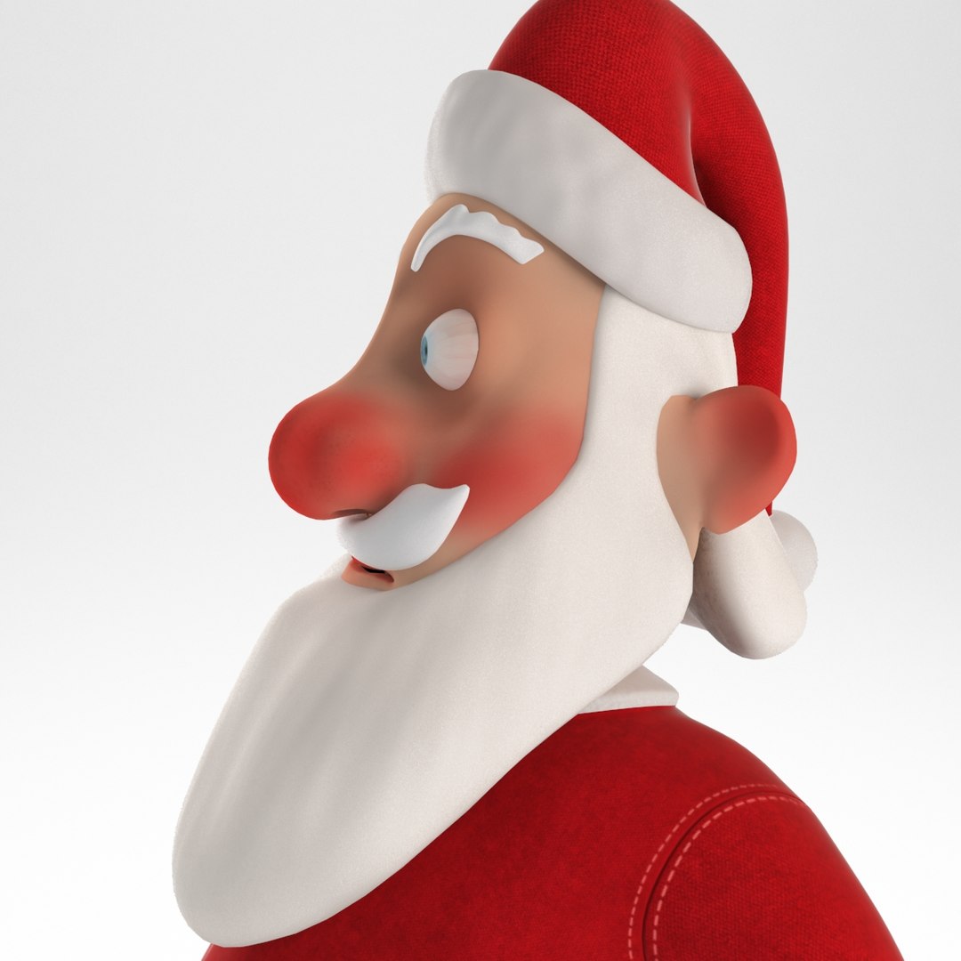 3d Model Santa Claus Cartoon Character