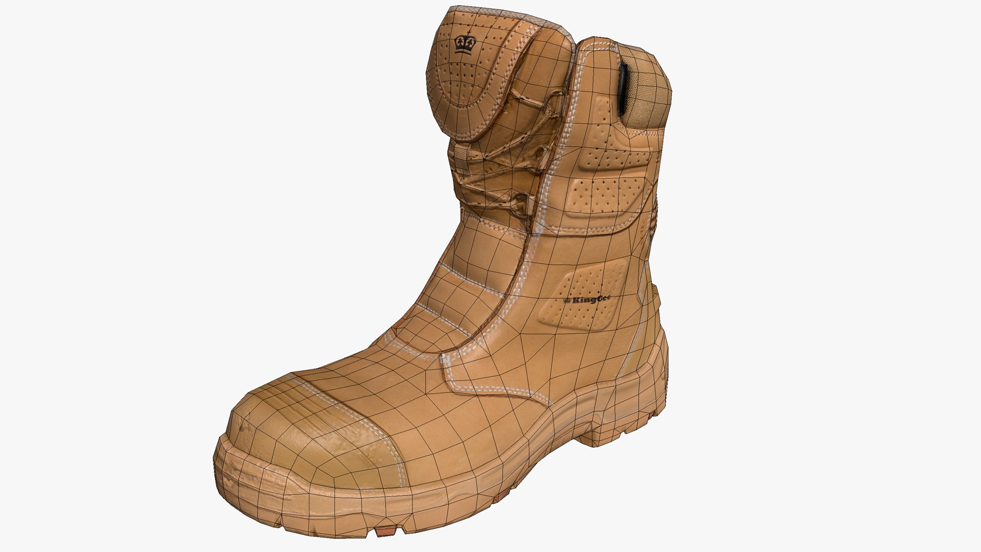 3D Workman Safety Mining Boot Model - TurboSquid 2298668