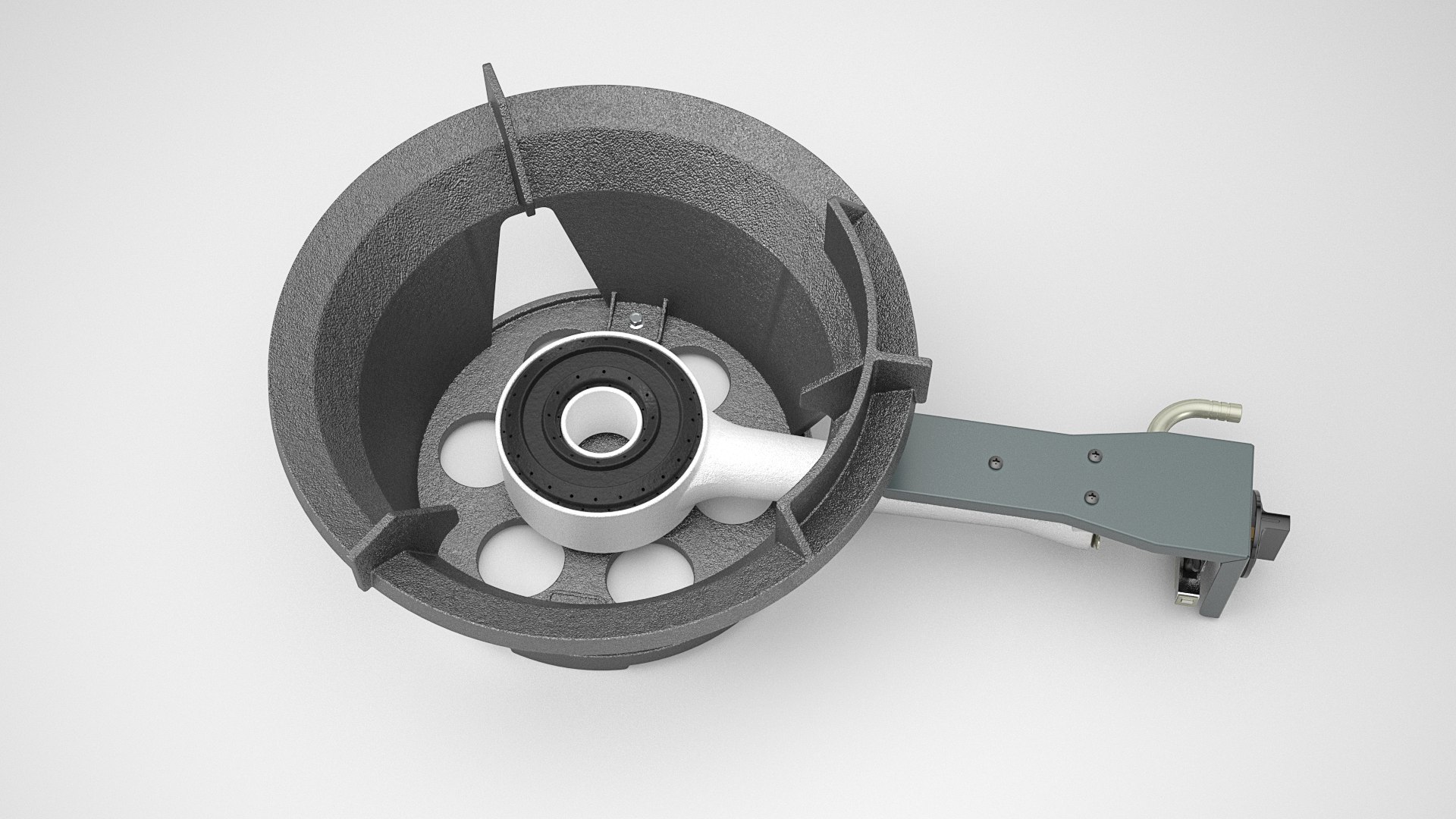 3D Gas Burner Cooker Model - TurboSquid 2166804