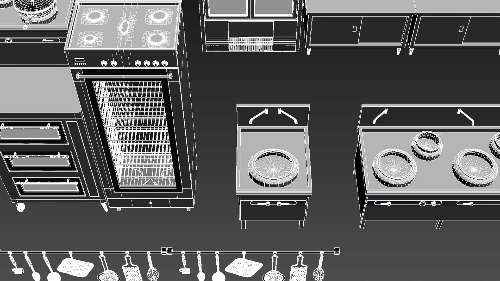 3D model Commercial kitchen equipment 1 - TurboSquid 2157784