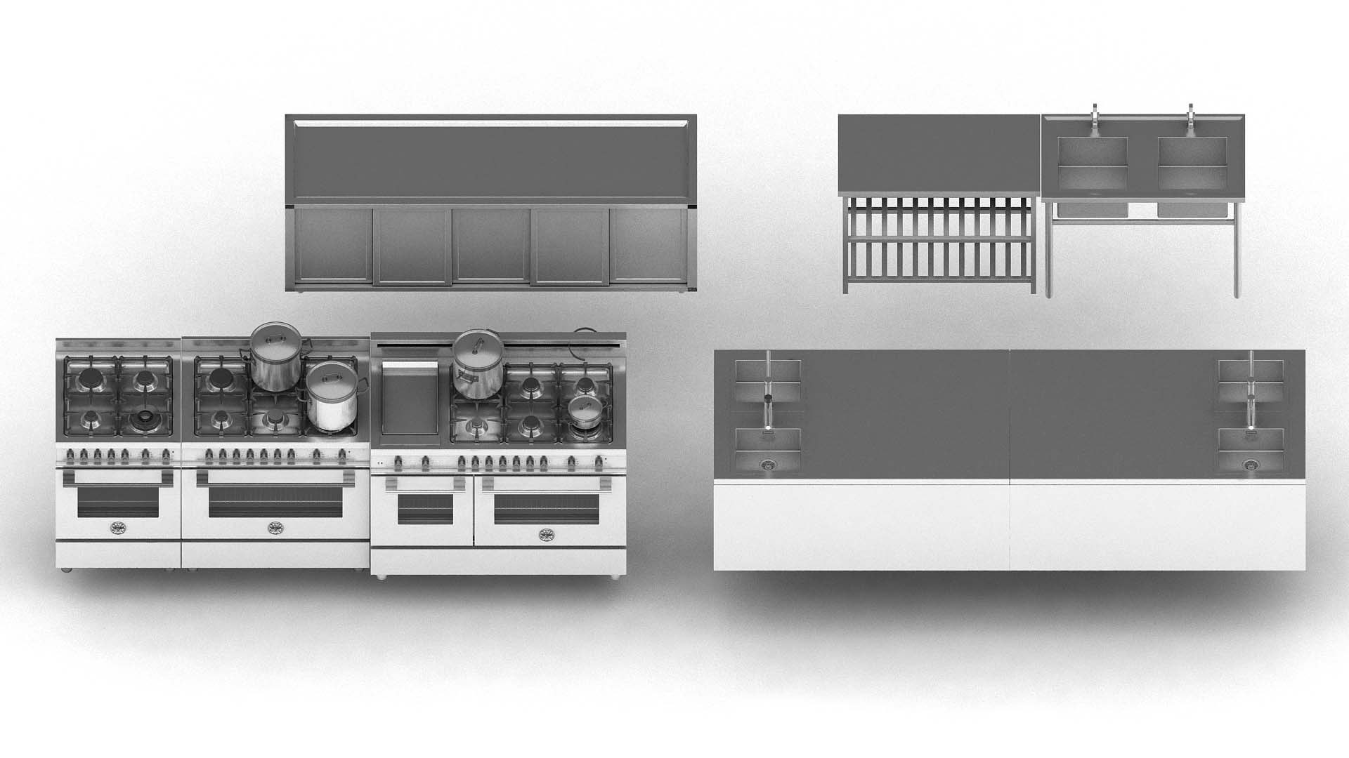 3D model Commercial kitchen equipment 1 - TurboSquid 2157784