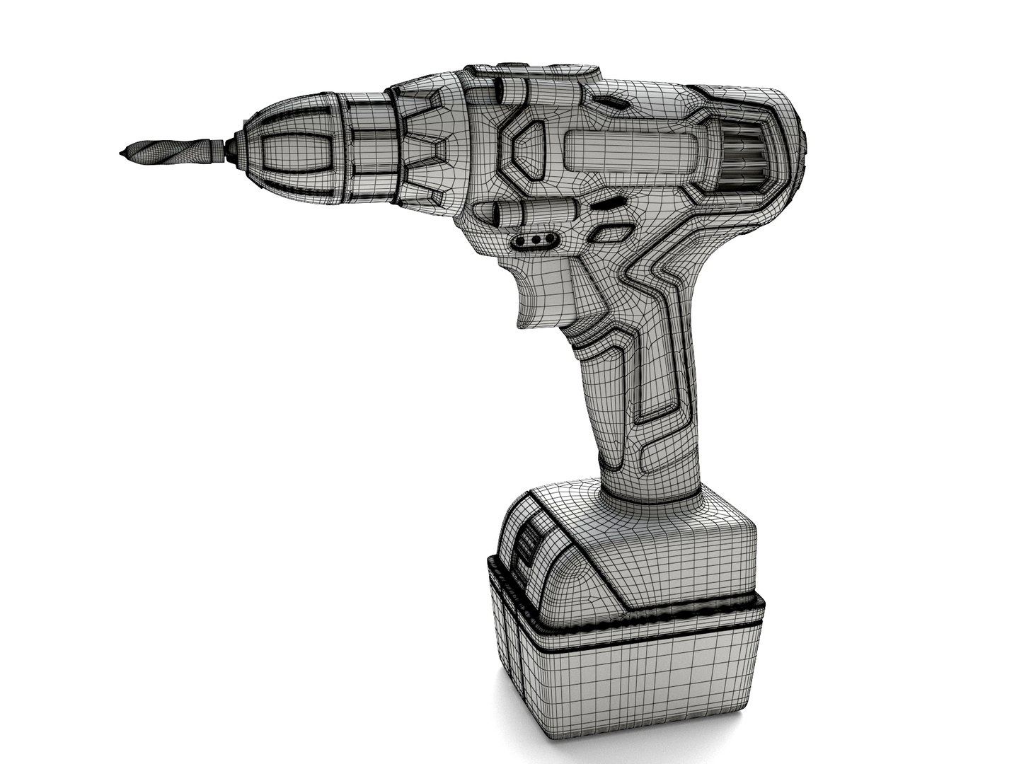 Cordless Power Drill 3D Model - TurboSquid 1704061