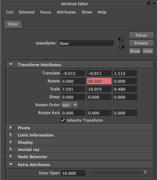 maya internal panelled door