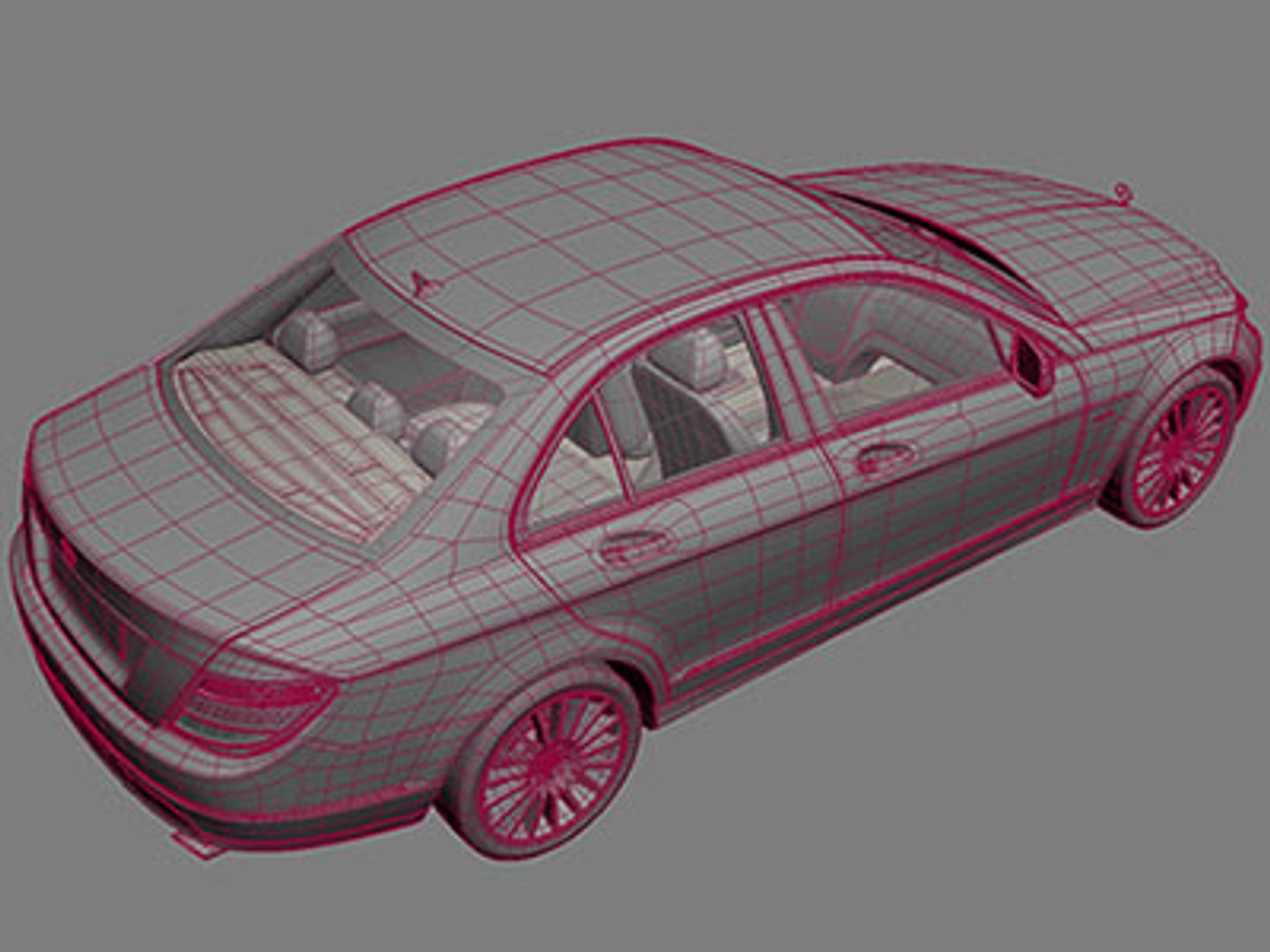 3d Model Mercedes C Class Elegance