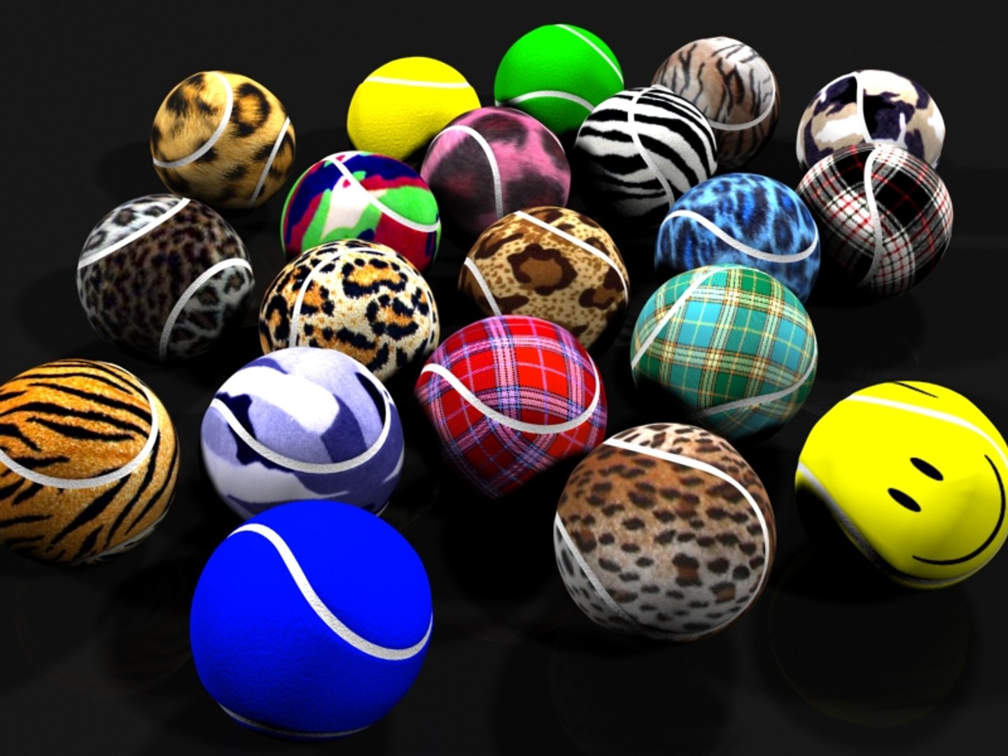 Exotic Tennis Balls 3d 3ds