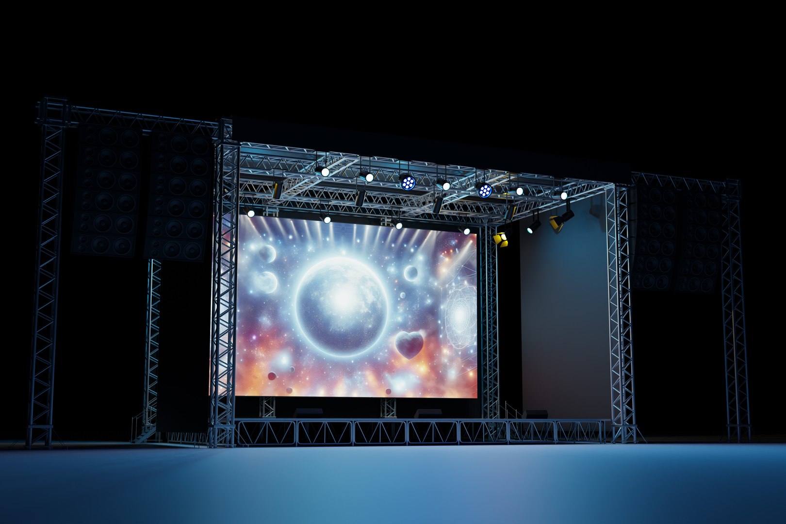 3D Concert Stage 02 - TurboSquid 2246797