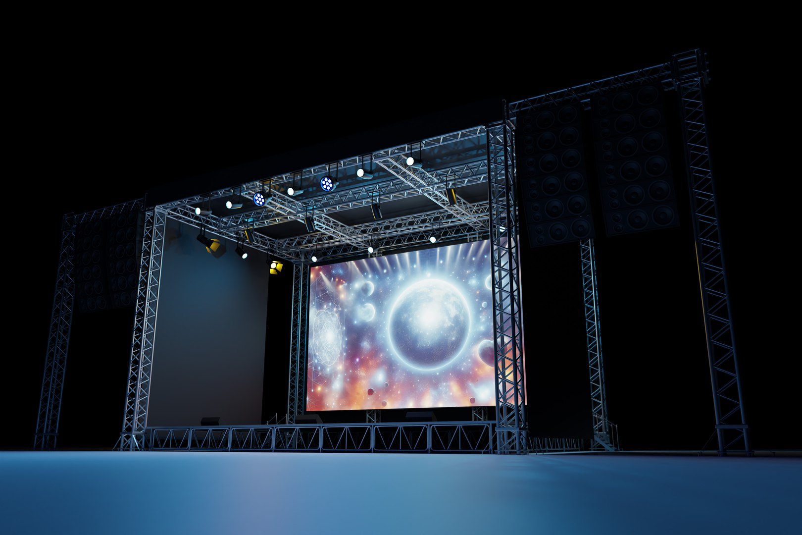 3D Concert Stage 02 - TurboSquid 2246797