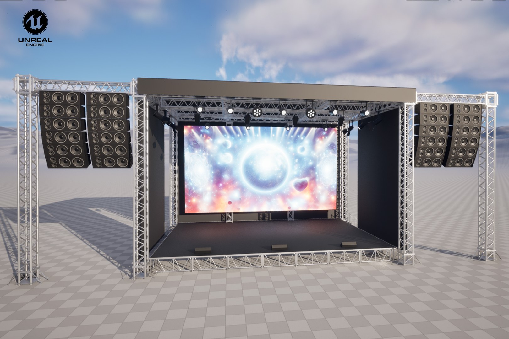 3D Concert Stage 02 - TurboSquid 2246797