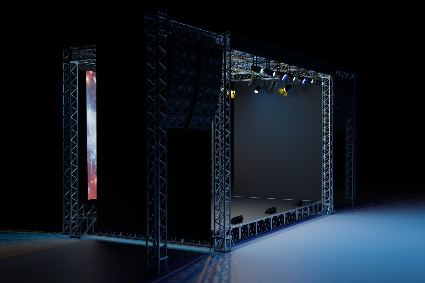 3D Concert Stage 02 - TurboSquid 2246797