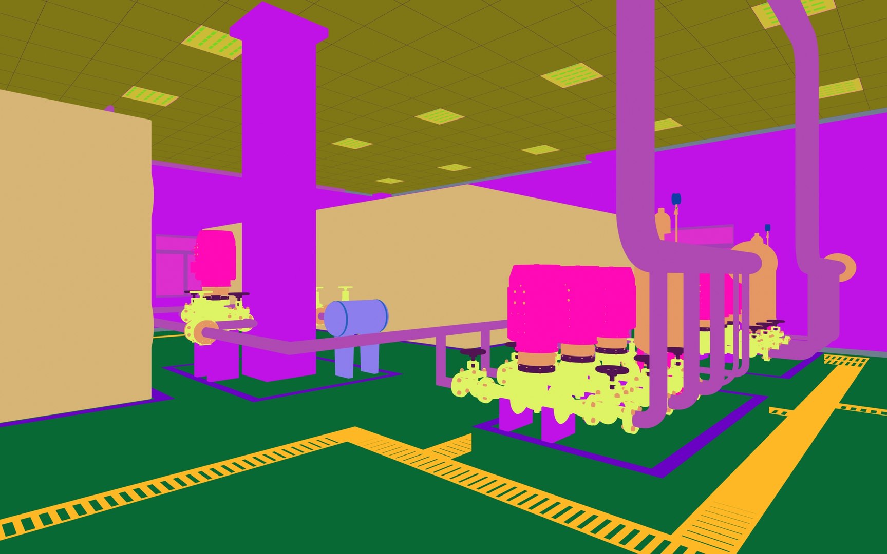 Industrial Boiler Room 3D Model - TurboSquid 2387400