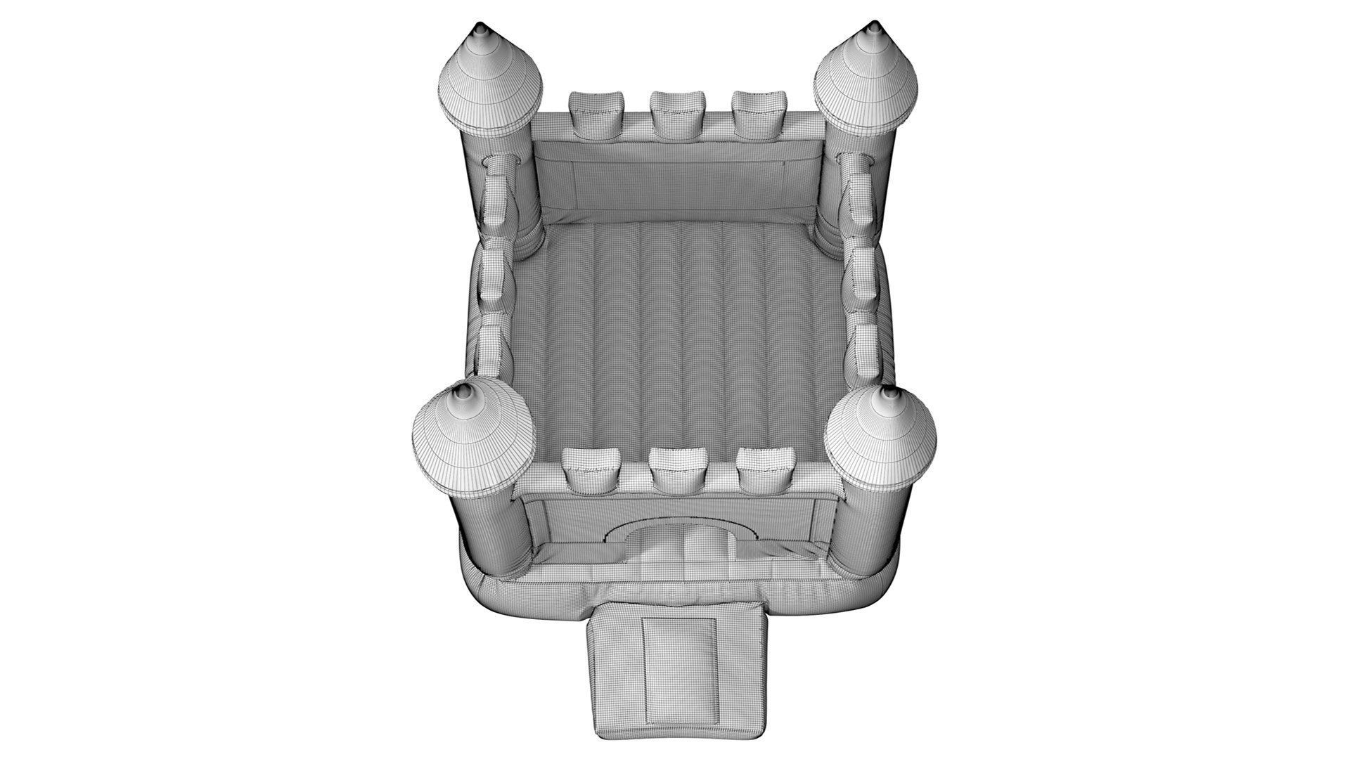 3D Model Bouncy Castle Trampoline - TurboSquid 2100278