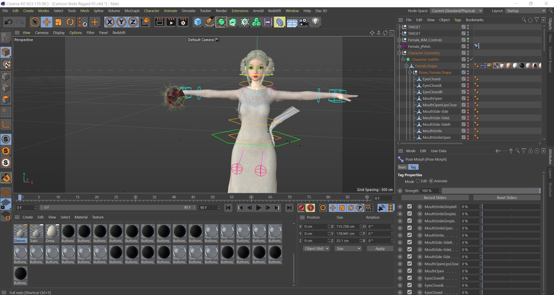 Cartoon Bride 3D model - TurboSquid 1962010