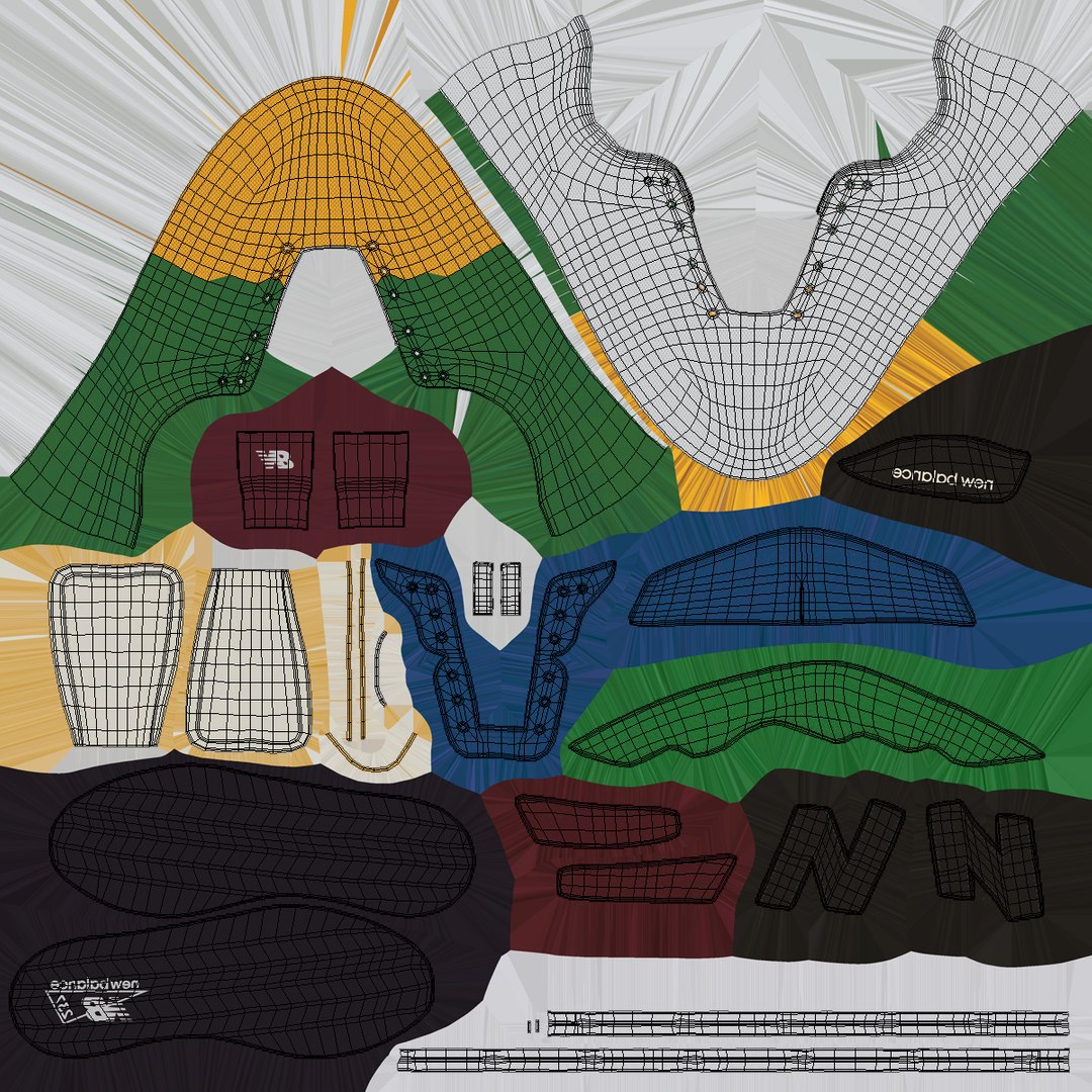 3D Model New Balance 237 Patchwork 02 - TurboSquid 1856325