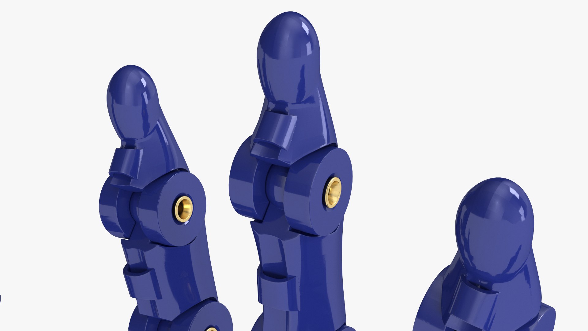 Robotic Arm Blue Rigged For Cinema 4D Model - TurboSquid 2250238