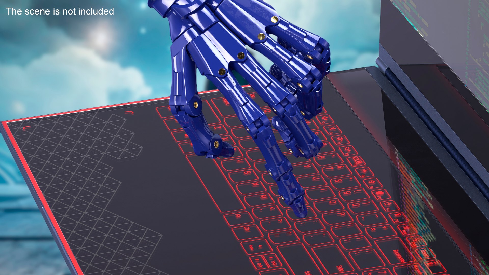 Robotic Arm Blue Rigged For Cinema 4D Model - TurboSquid 2250238