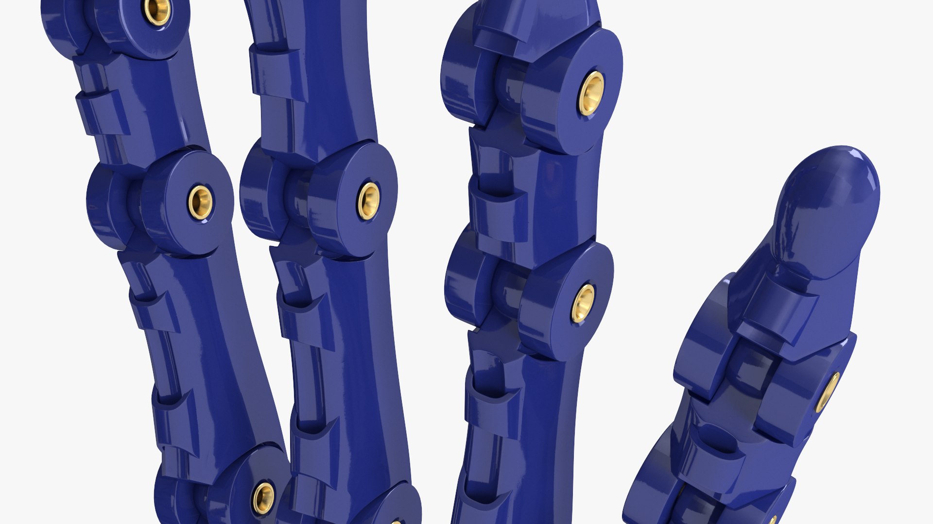 Robotic Arm Blue Rigged For Cinema 4D Model - TurboSquid 2250238