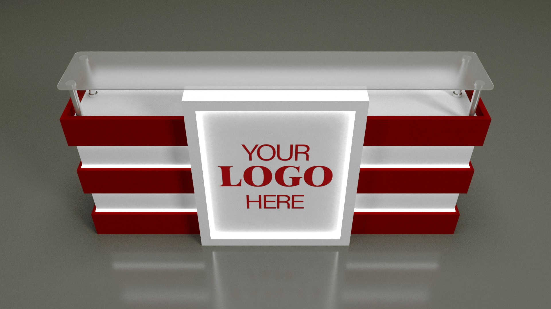 Registration Desk Model - TurboSquid 2068065