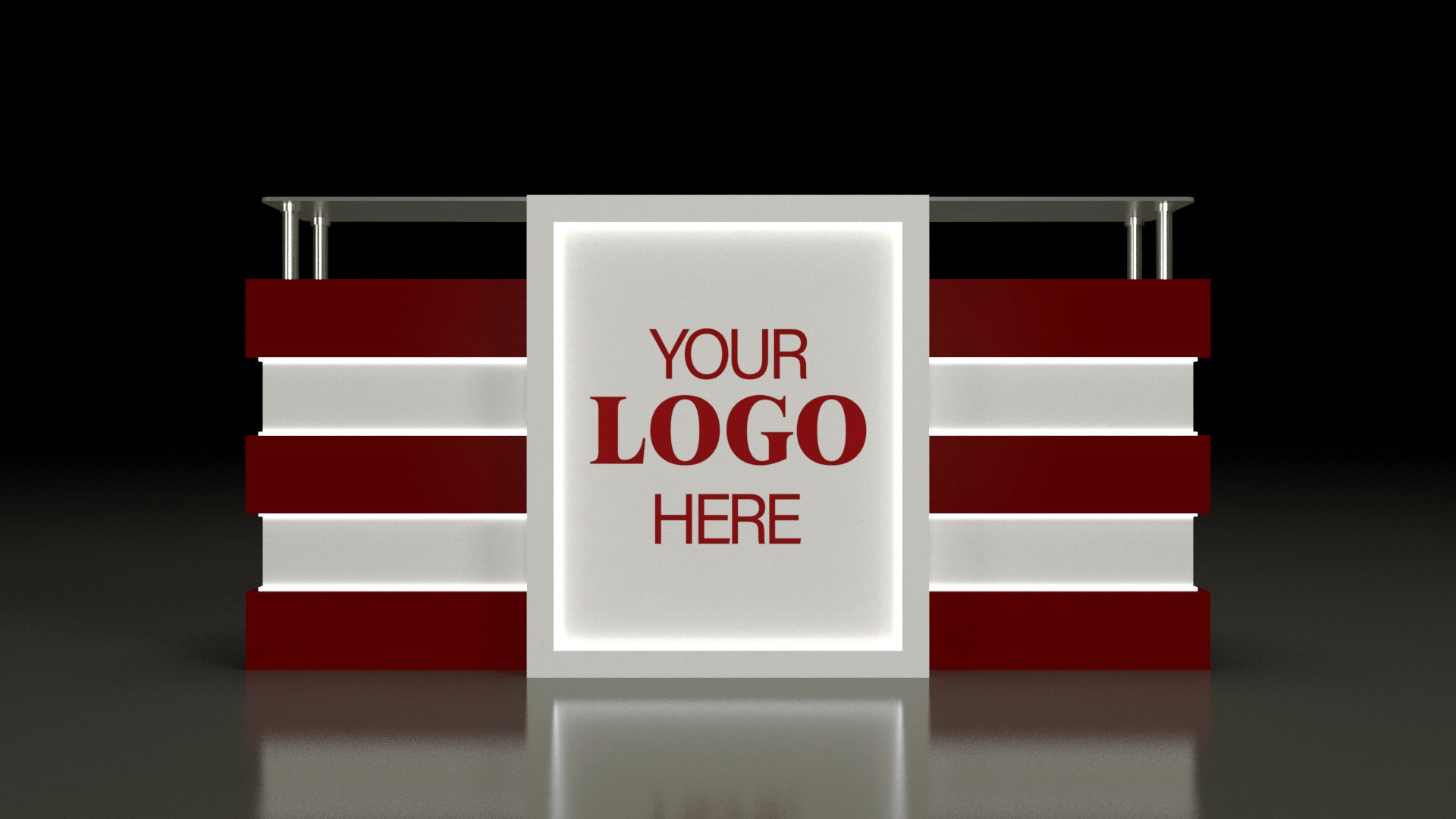 Registration Desk Model - TurboSquid 2068065