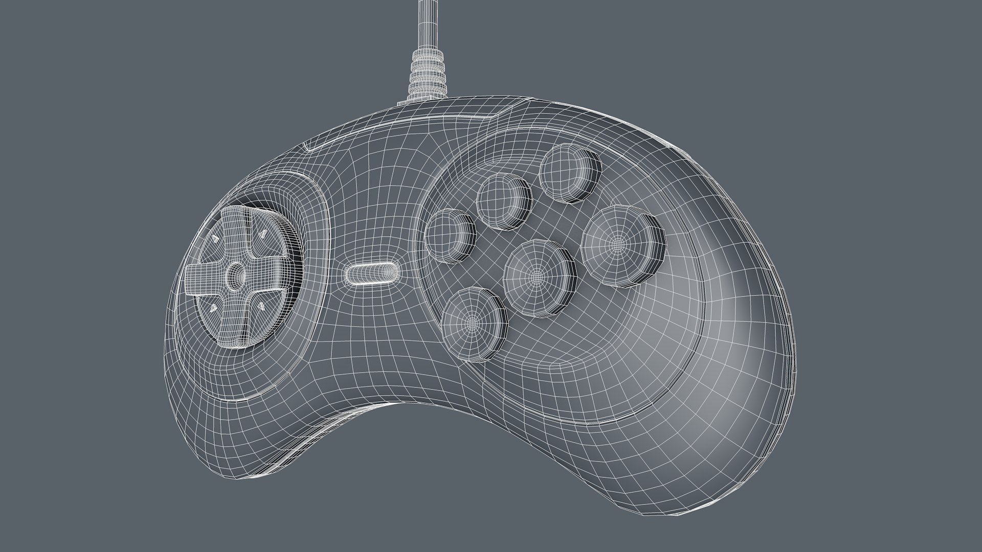 Mega Drive Genesis Controller 3D model - TurboSquid 2015426