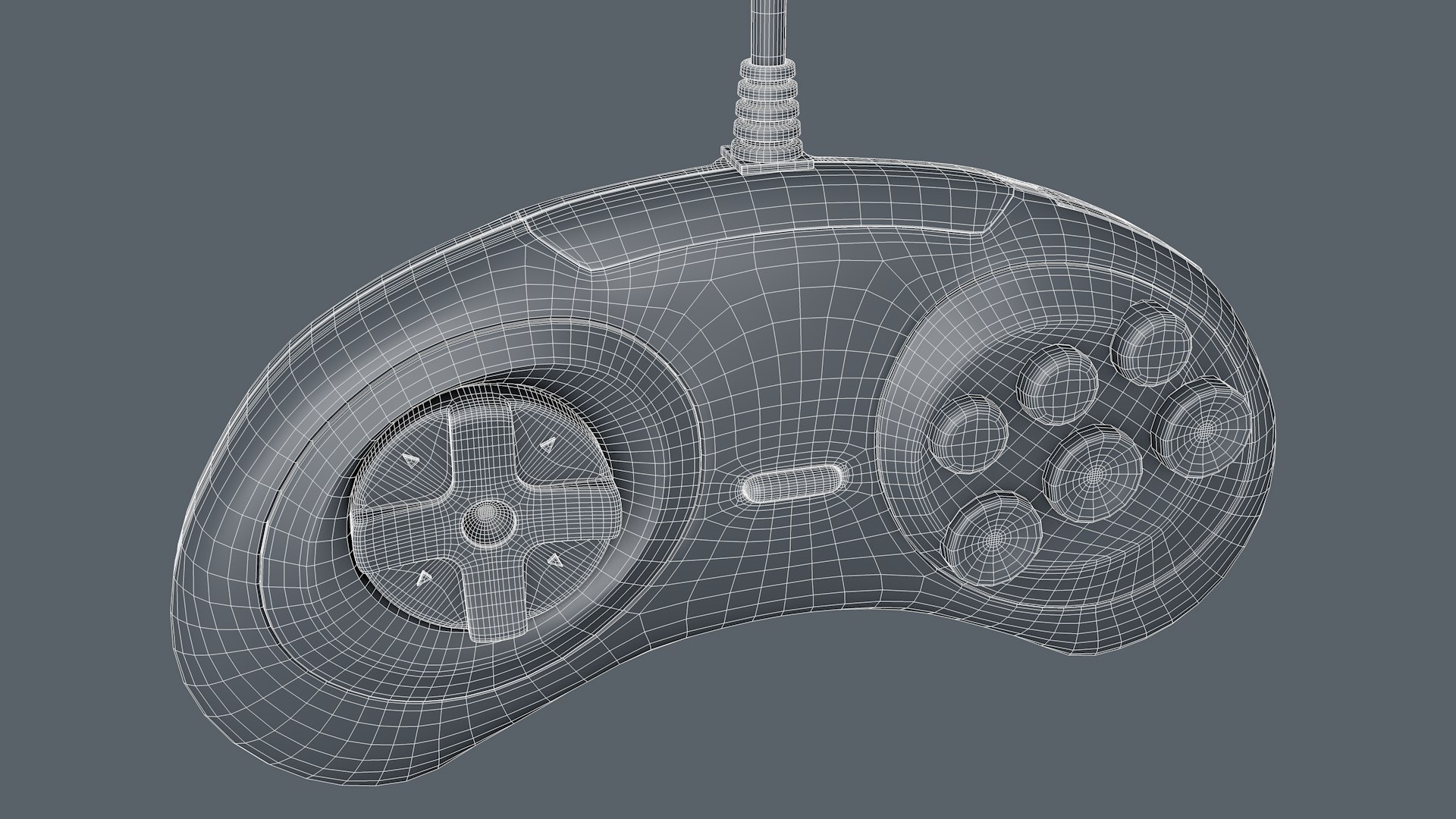 Mega Drive Genesis Controller 3D Model - TurboSquid 2015426