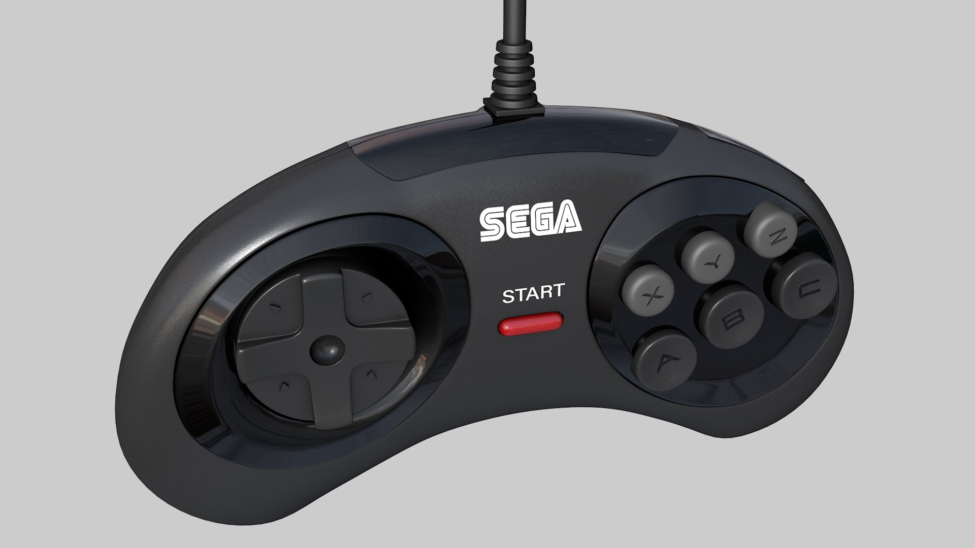Mega Drive Genesis Controller 3D Model - TurboSquid 2015426