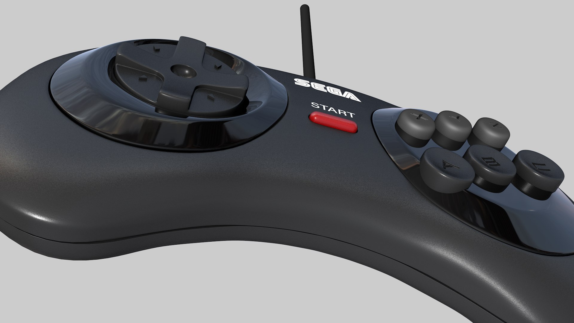Mega Drive Genesis Controller 3D Model - TurboSquid 2015426