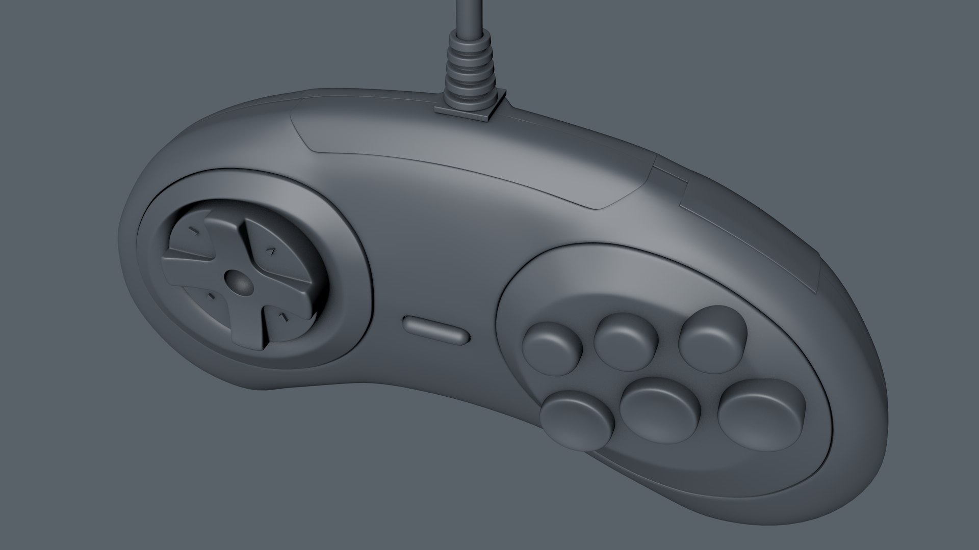 Mega Drive Genesis Controller 3D Model - TurboSquid 2015426