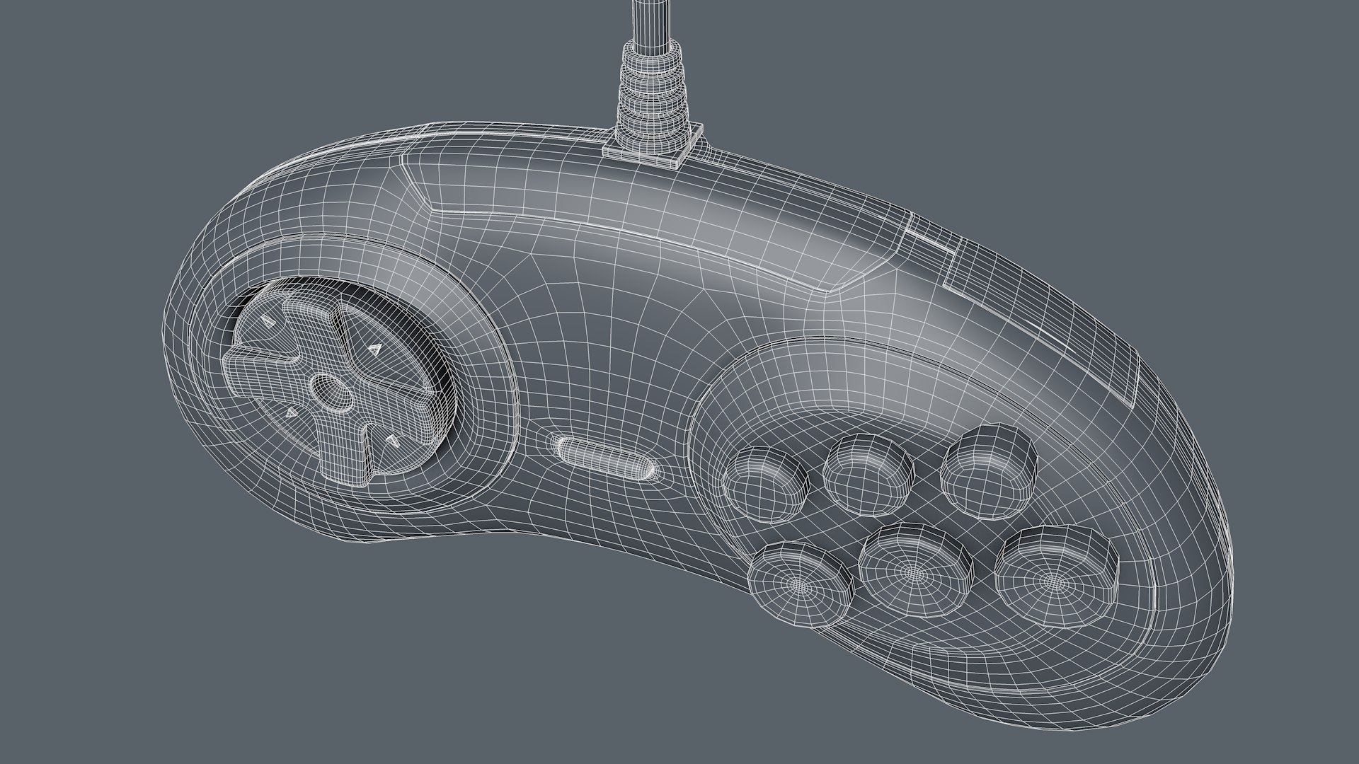 Mega Drive Genesis Controller 3D Model - TurboSquid 2015426