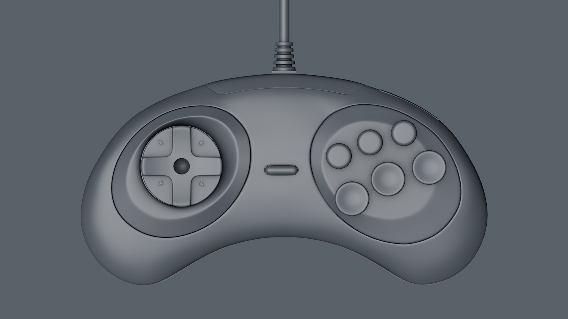 Mega Drive Genesis Controller 3D Model - TurboSquid 2015426