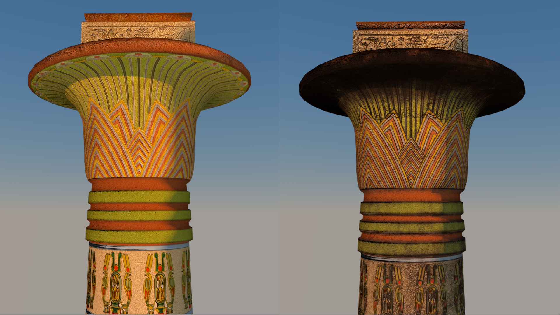 Egyptian Column 1 3D Model - TurboSquid 1931590