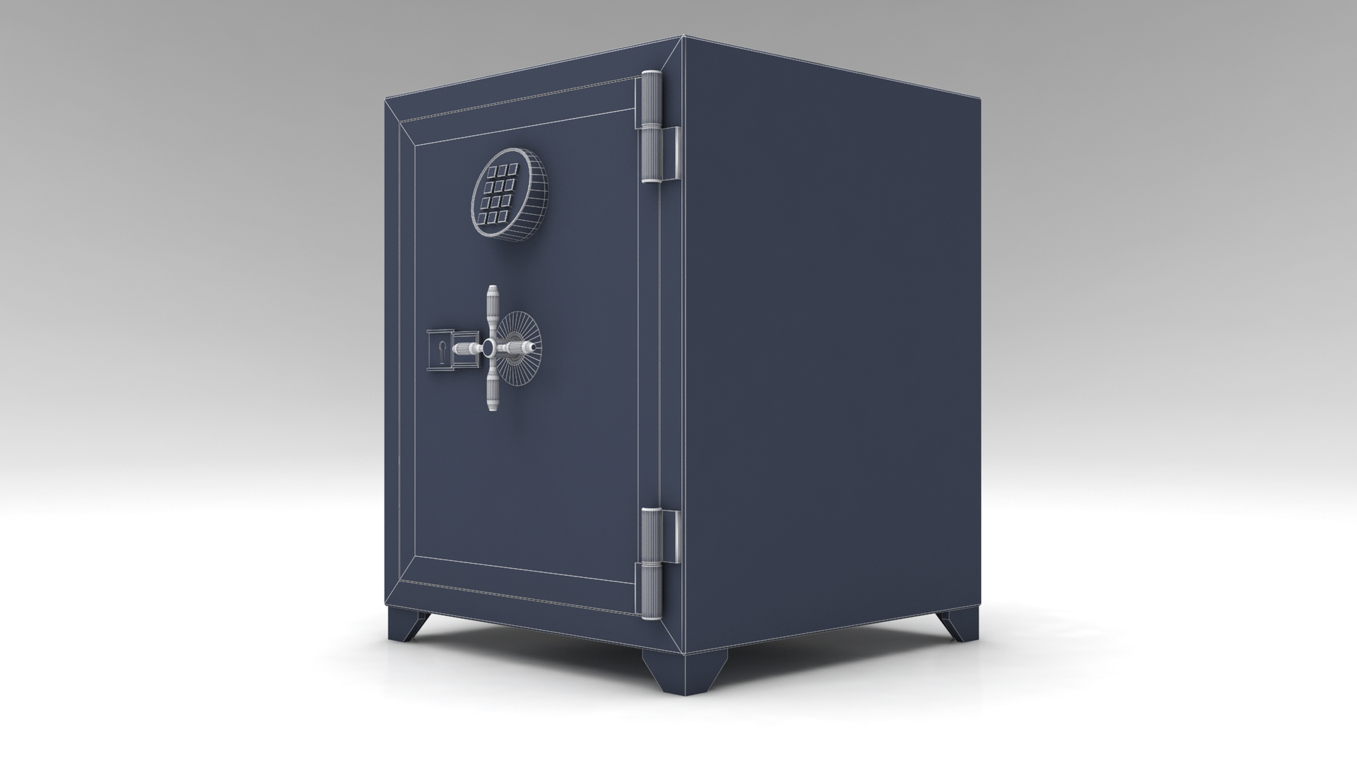 Steel safe 3D model - TurboSquid 1620663