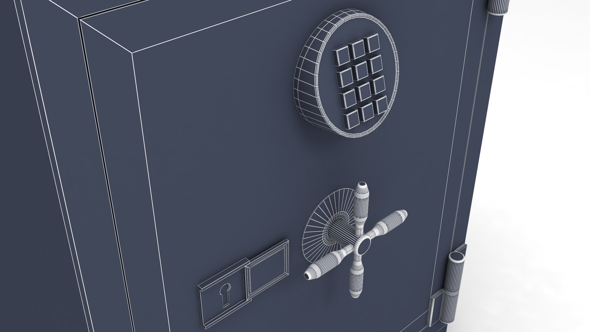 Steel safe 3D model - TurboSquid 1620663