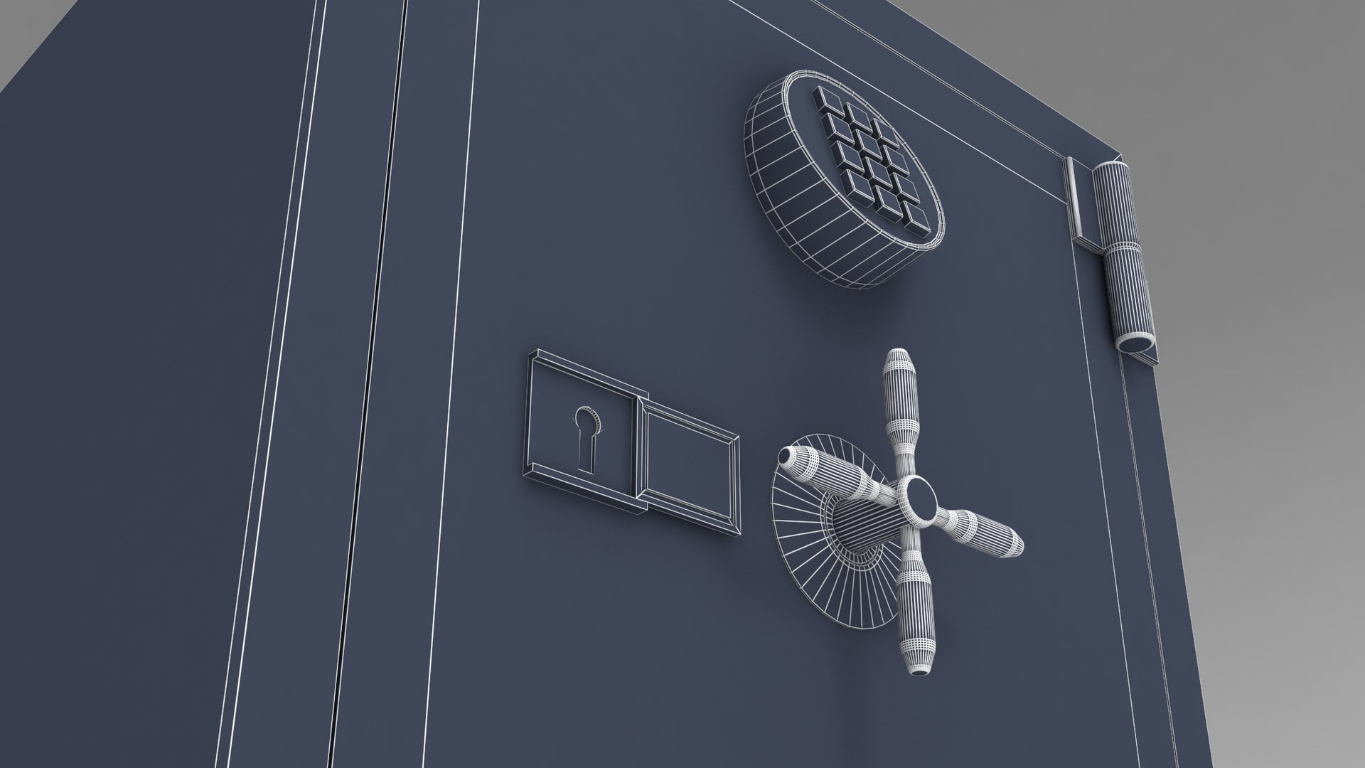 Steel safe 3D model - TurboSquid 1620663