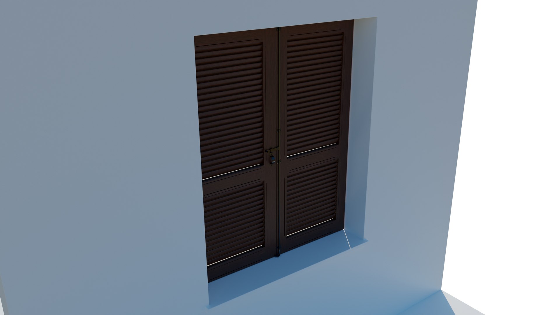 Wood Shutters 3D Model - TurboSquid 1563050