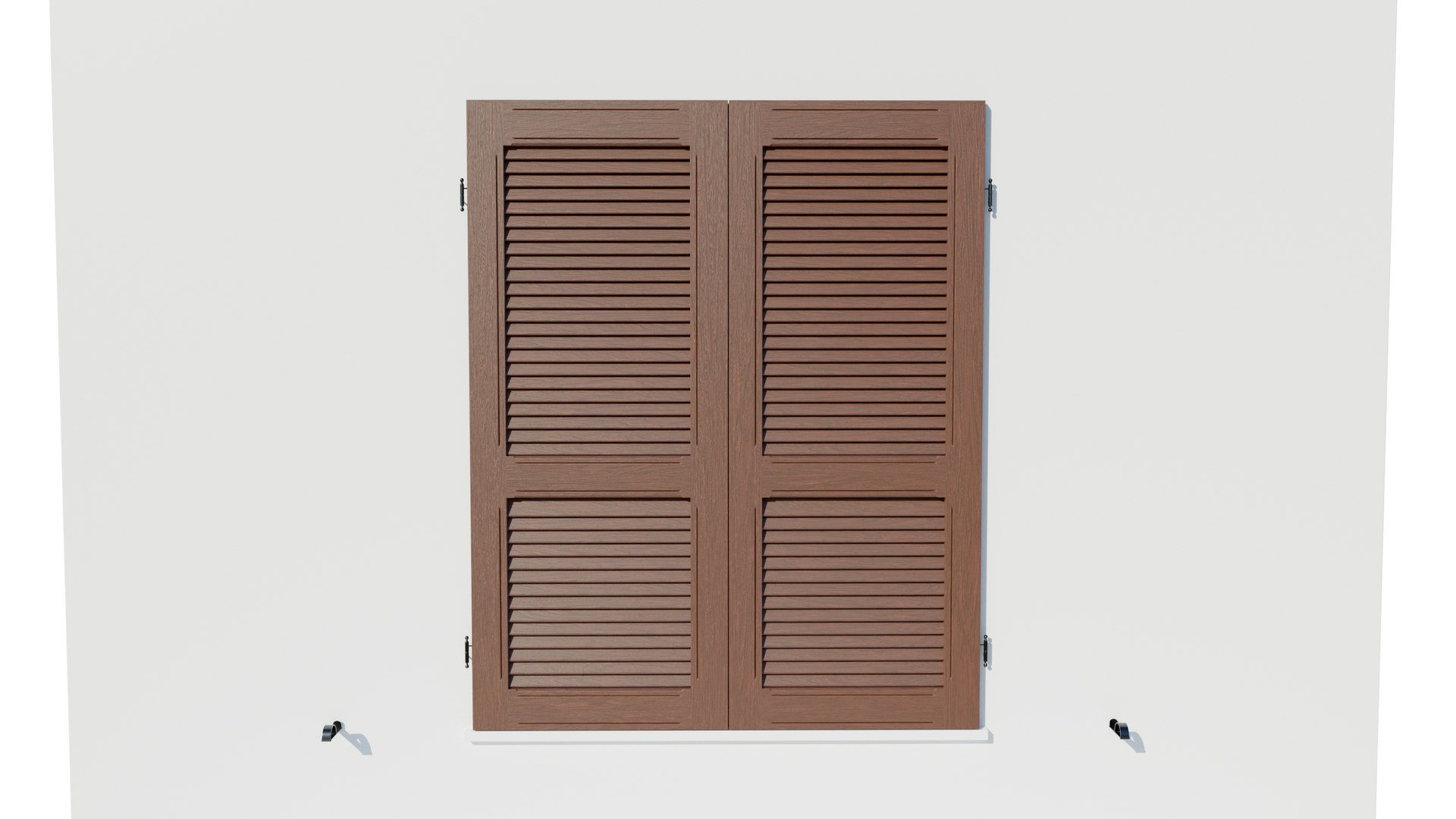 Wood Shutters 3D Model - TurboSquid 1563050