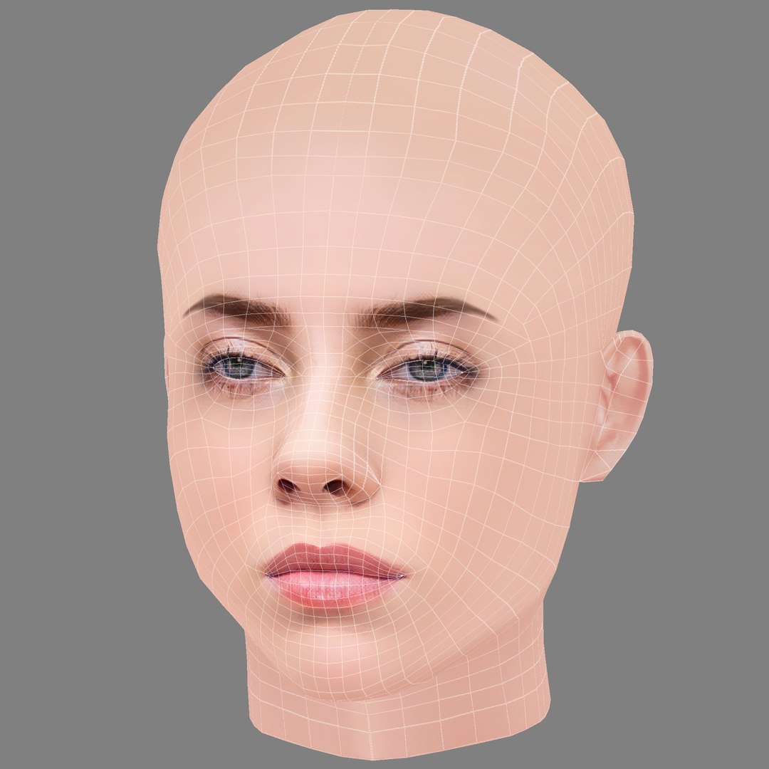 3D Billie Eilish Head - No Hair - Low Poly Head For Game - TurboSquid ...