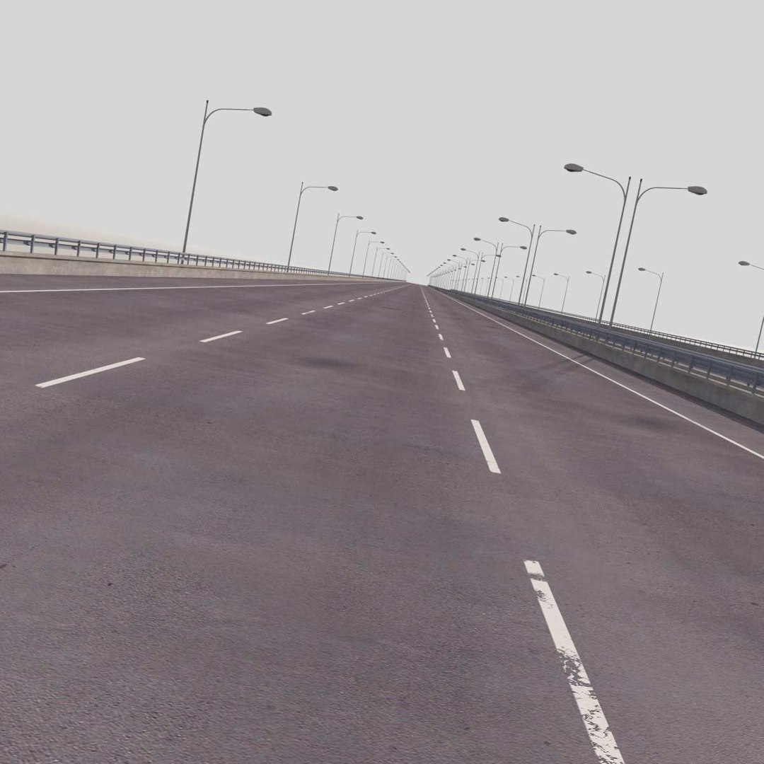 Highway PBR - 3 Lane Modular 3d Model 3D - TurboSquid 2255908