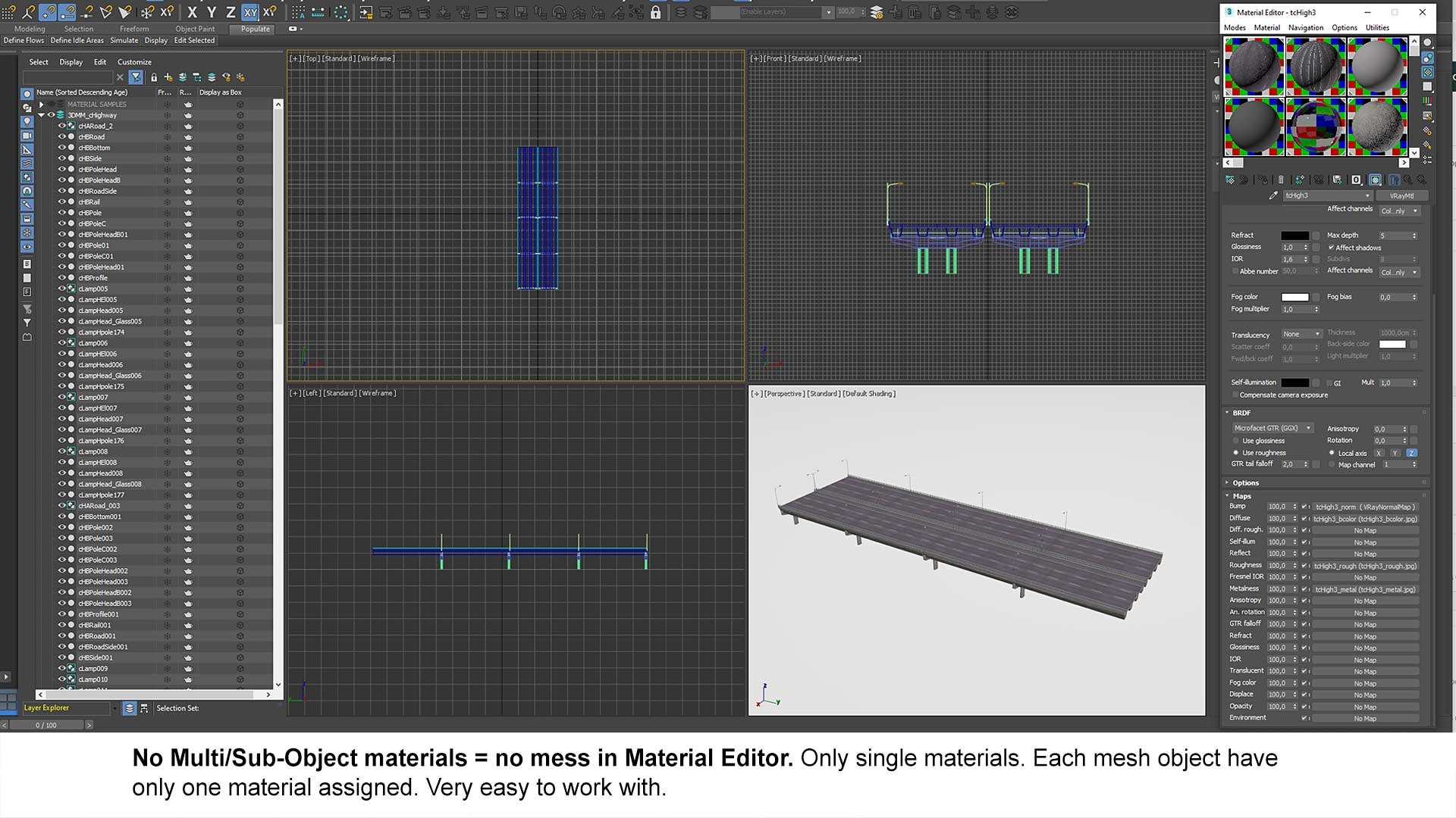 Highway PBR - 3 Lane Modular 3d Model 3D - TurboSquid 2255908