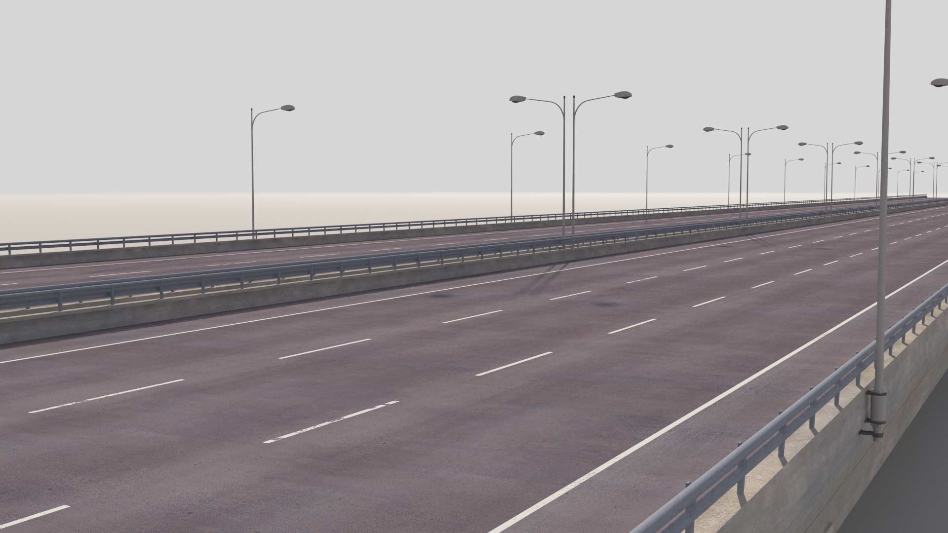 Highway PBR - 3 Lane Modular 3d Model 3D - TurboSquid 2255908
