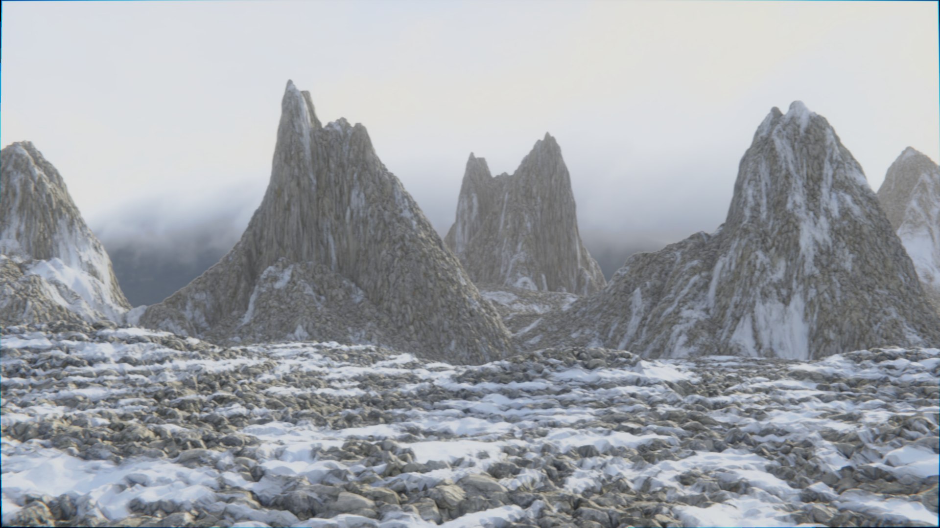 Landscapes 1 - Snowy Mountain 1e 3D Model - TurboSquid 1759219